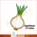 Onion Applique Embroidery Design. Onion Applique Design. Onion ...