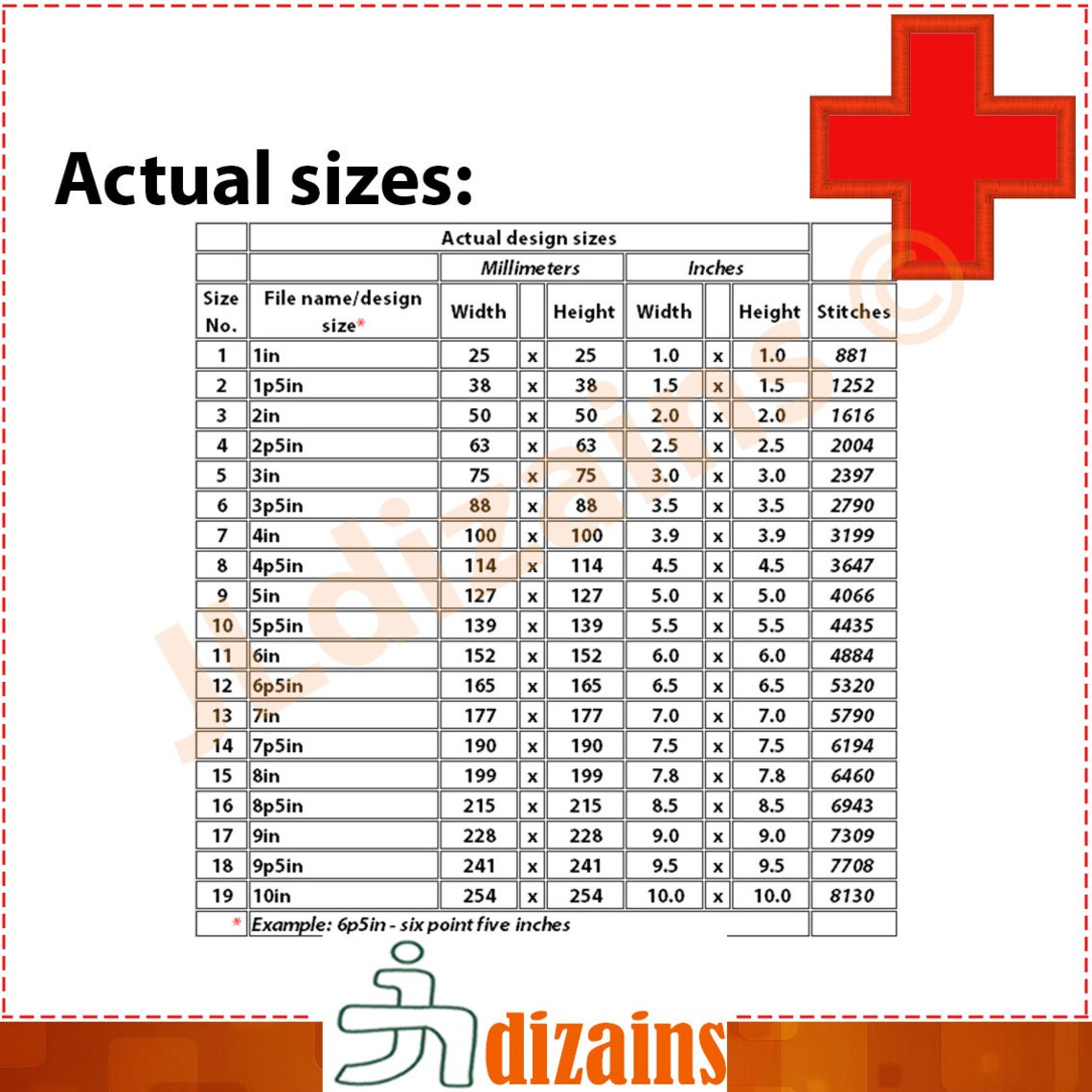 Red Cross Applique Design. Red Cross Embroidery Design. - Etsy