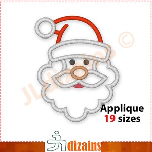 Santa Applique Design. Santa Embroidery Designs. Embroidery Applique ...