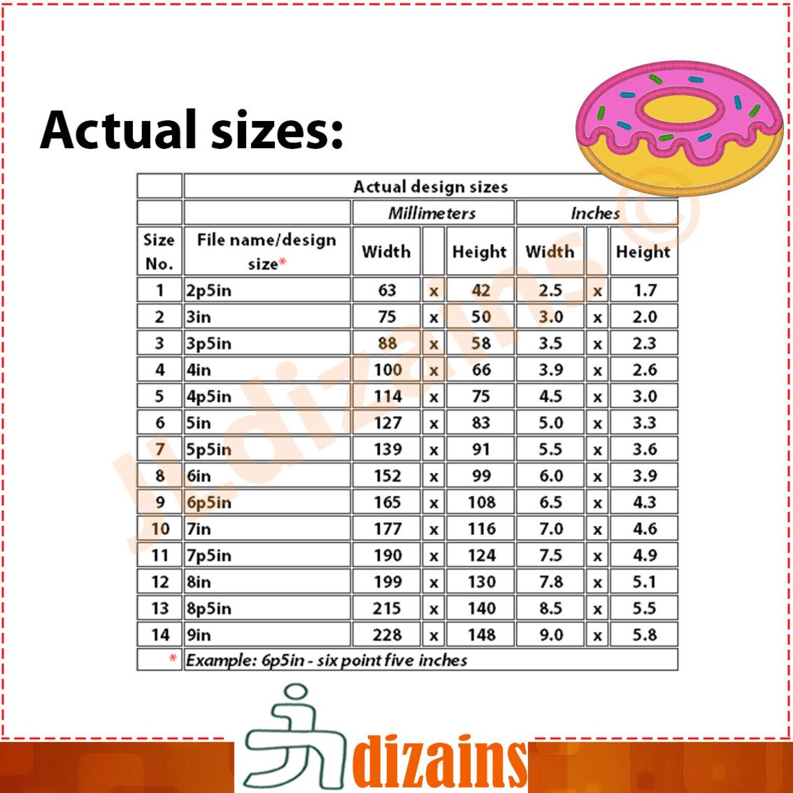 Doughnut Applique Design. Doughnut Embroidery Design. Donut - Etsy