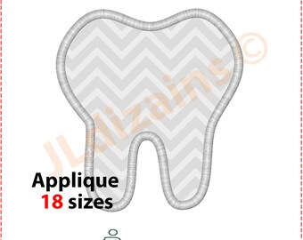 DIY Design Machine Embroidery Design Tooth Dentist Orthodontist Dental ...
