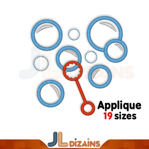 Bubbles Machine Embroidery Design. Bubbles Applique Design. Bubbles ...