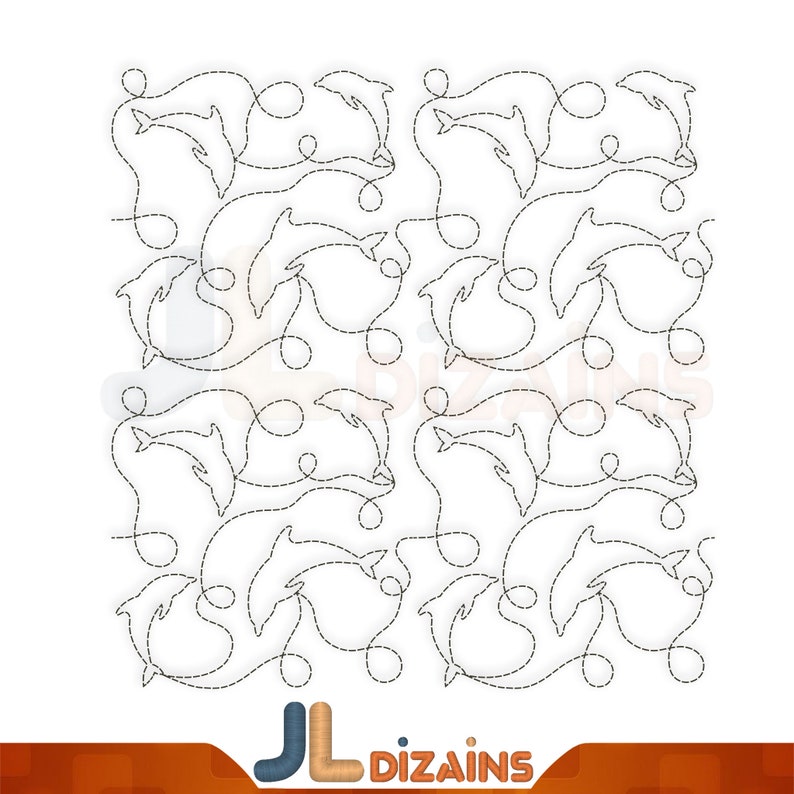 Dolphin Quilting Embroidery Design. Dolphin Quilt Block Embroidery ...