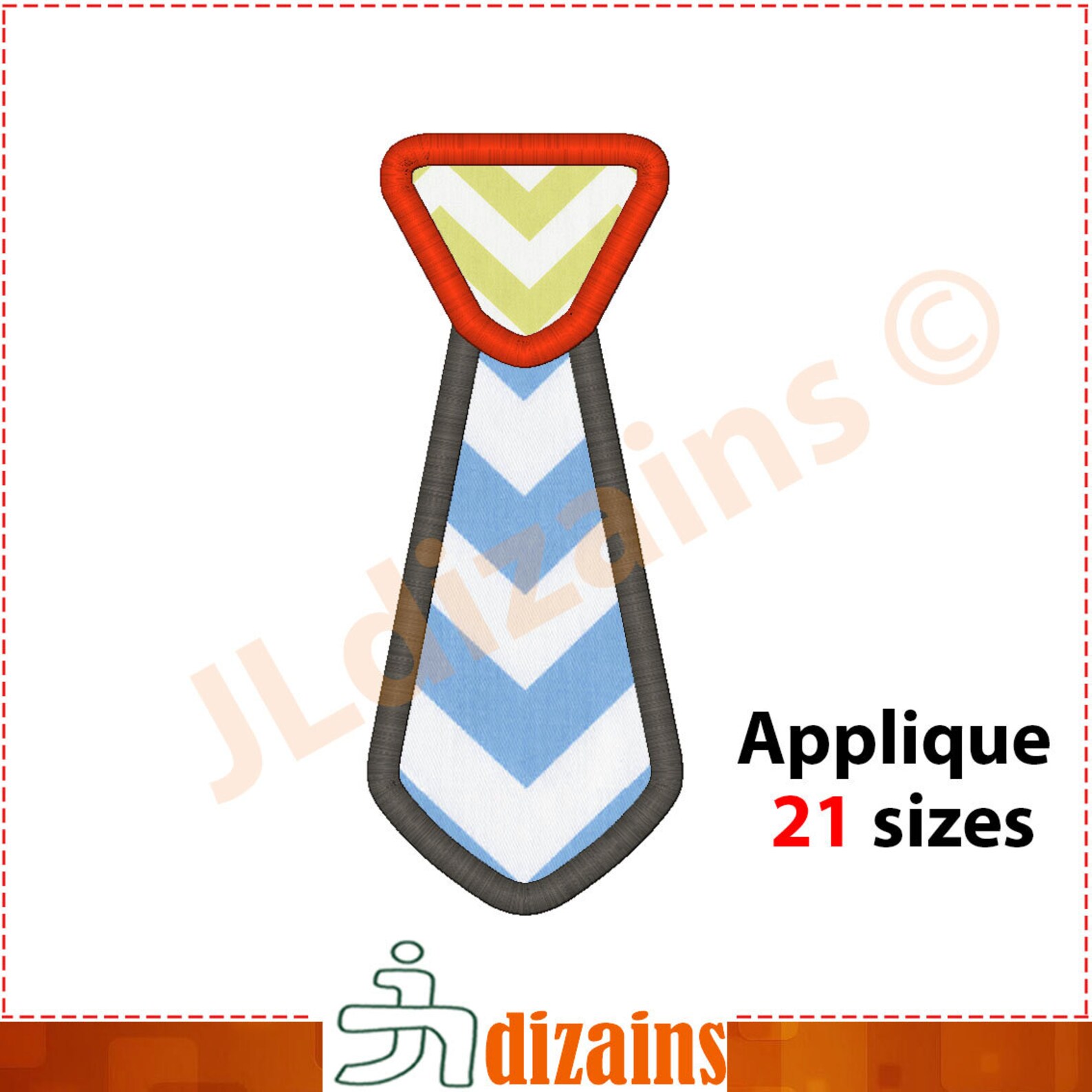 Necktie Applique Design. Necktie Embroidery Design. Embroidery - Etsy