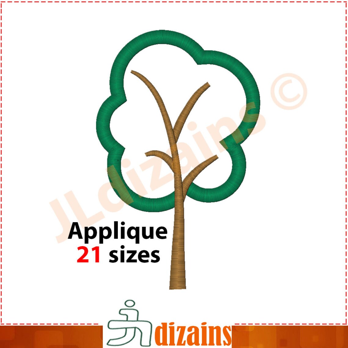 Embroidery Design Tree. Embroidery applique designs tree. | Etsy