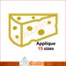 Cheese Applique Design. Cheese Embroidery Design. Embroidery Applique ...