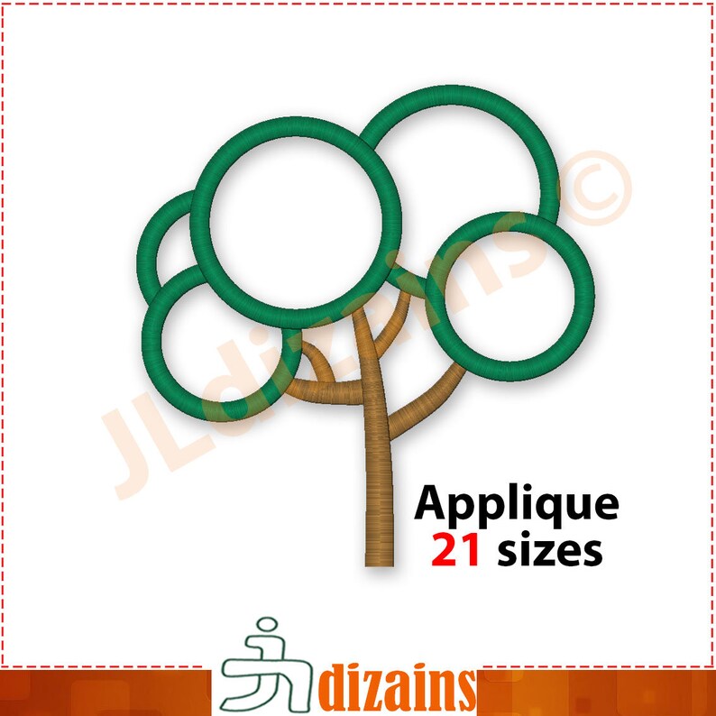 Tree Embroidery Design. Tree Applique Design. Tree Applique. Tree ...