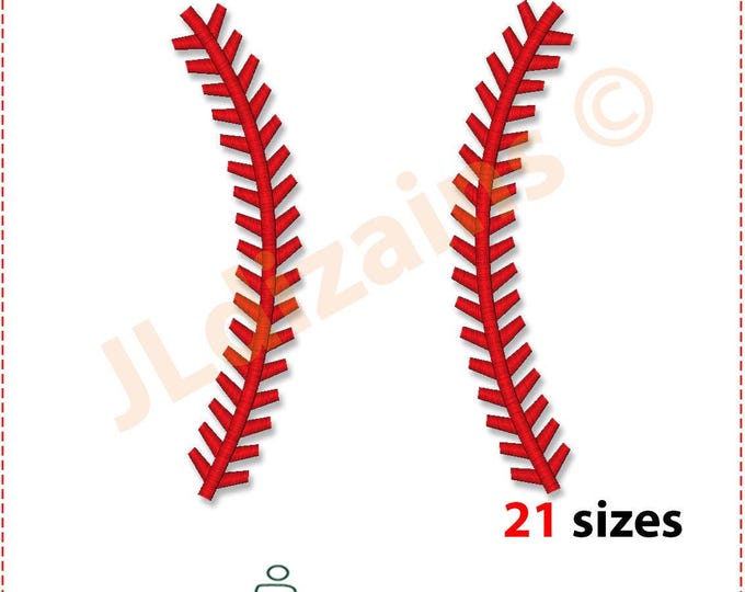 Baseball Stitches Embroidery Design Baseball Stitches Dst File Baseball ...