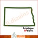 North Dakota State Applique Embroidery Design. North Dakota - Etsy