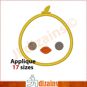 Chick Applique Design. Chick Embroidery Design. Applique Embroidery ...