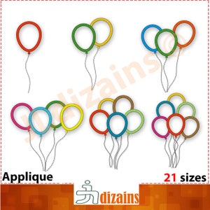 Balloons Applique Embroidery Designs. Balloons Embroidery Designs ...