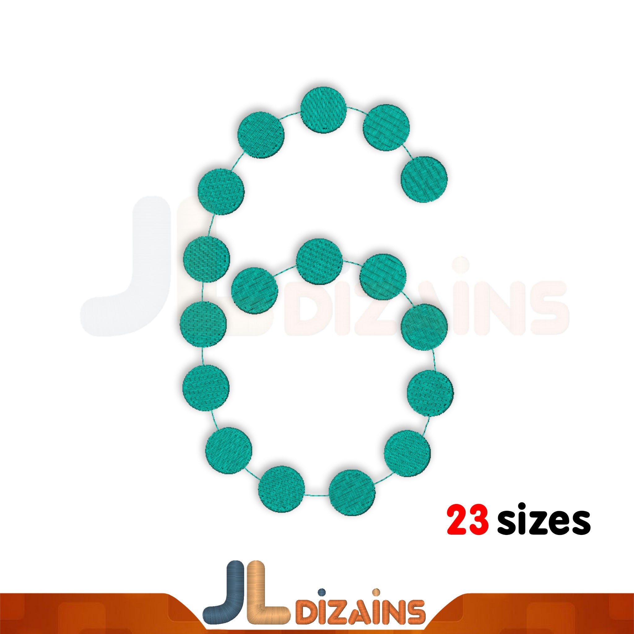 Dotted Number Machine Embroidery Design Set. 0-9. Instant Download. 23 ...