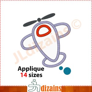 Airplane Applique Design. Airplane Embroidery Design. Embroidery ...