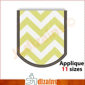 Real Pocket Applique Design. Real Pocket Embroidery Design. Pocket ...