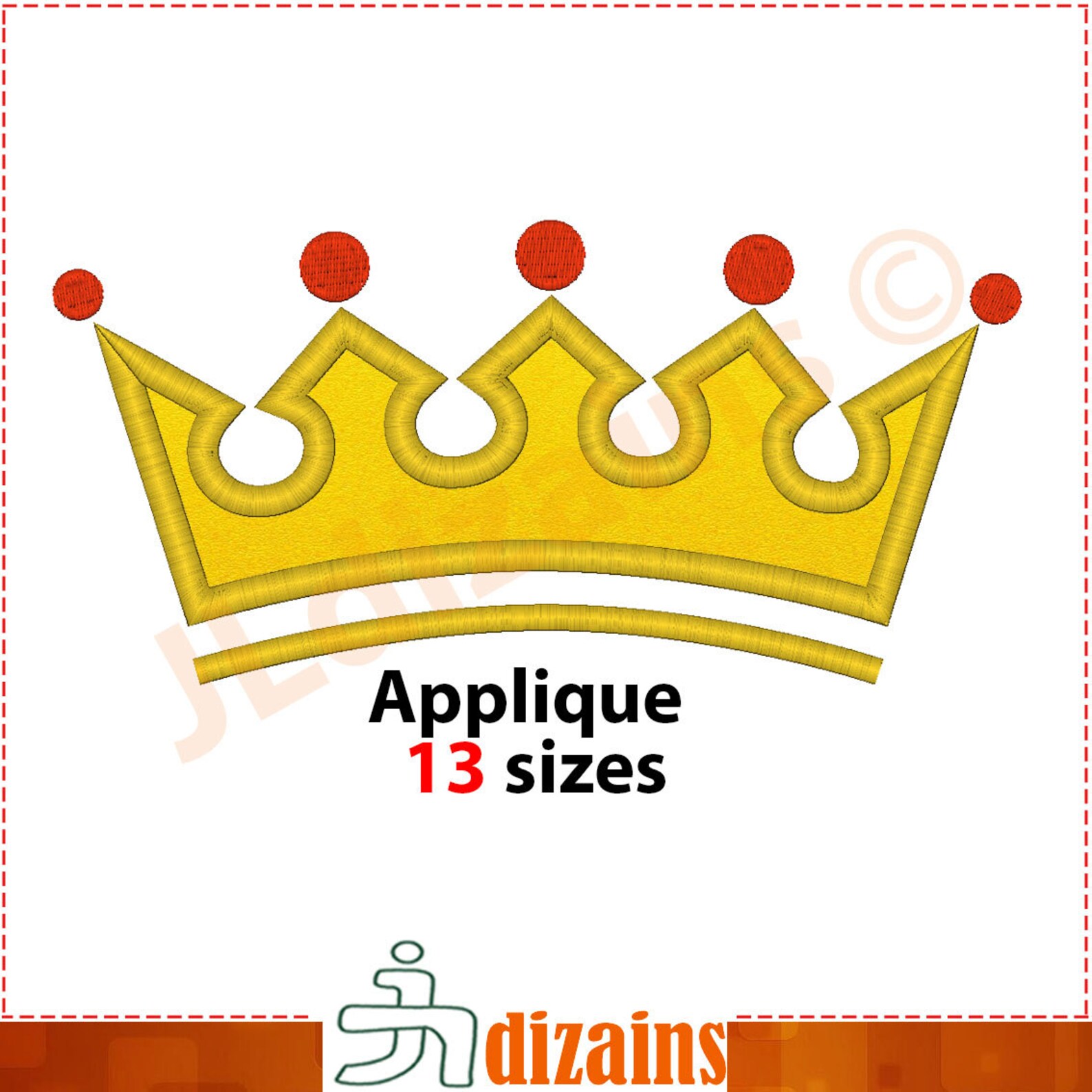 Crown Embroidery Design. Crown Applique Design. Embroidery | Etsy