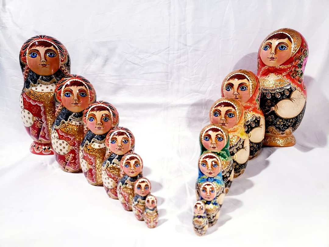 Nesting Doll 7 Pcs, 10 Inches Tall - Etsy
