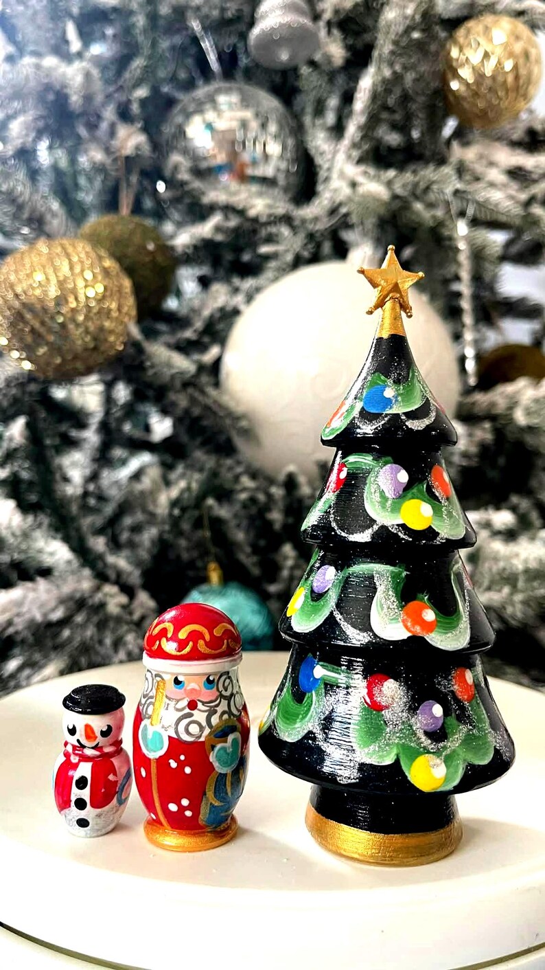 Nesting Christmas Tree 3 Pcs 6 Inches Tall - Etsy