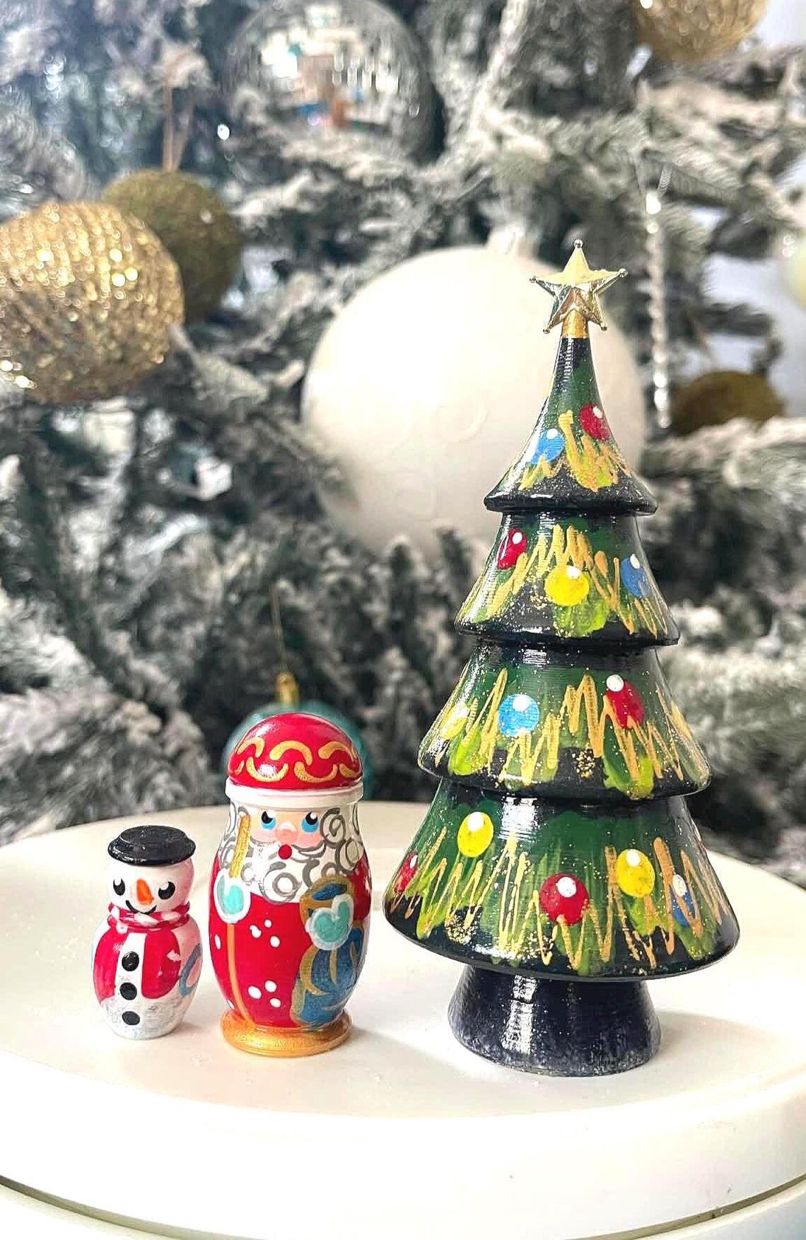 Nesting Christmas Tree 3 Pcs 6 Inches Tall - Etsy