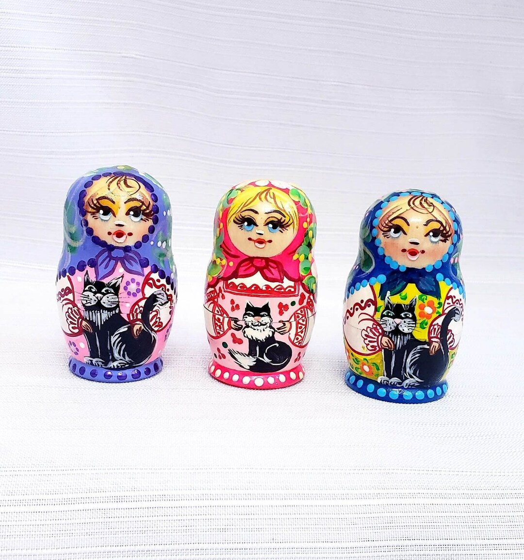 Nesting Doll's 5 Pcs Miniature, 2 Inches Tall - Etsy