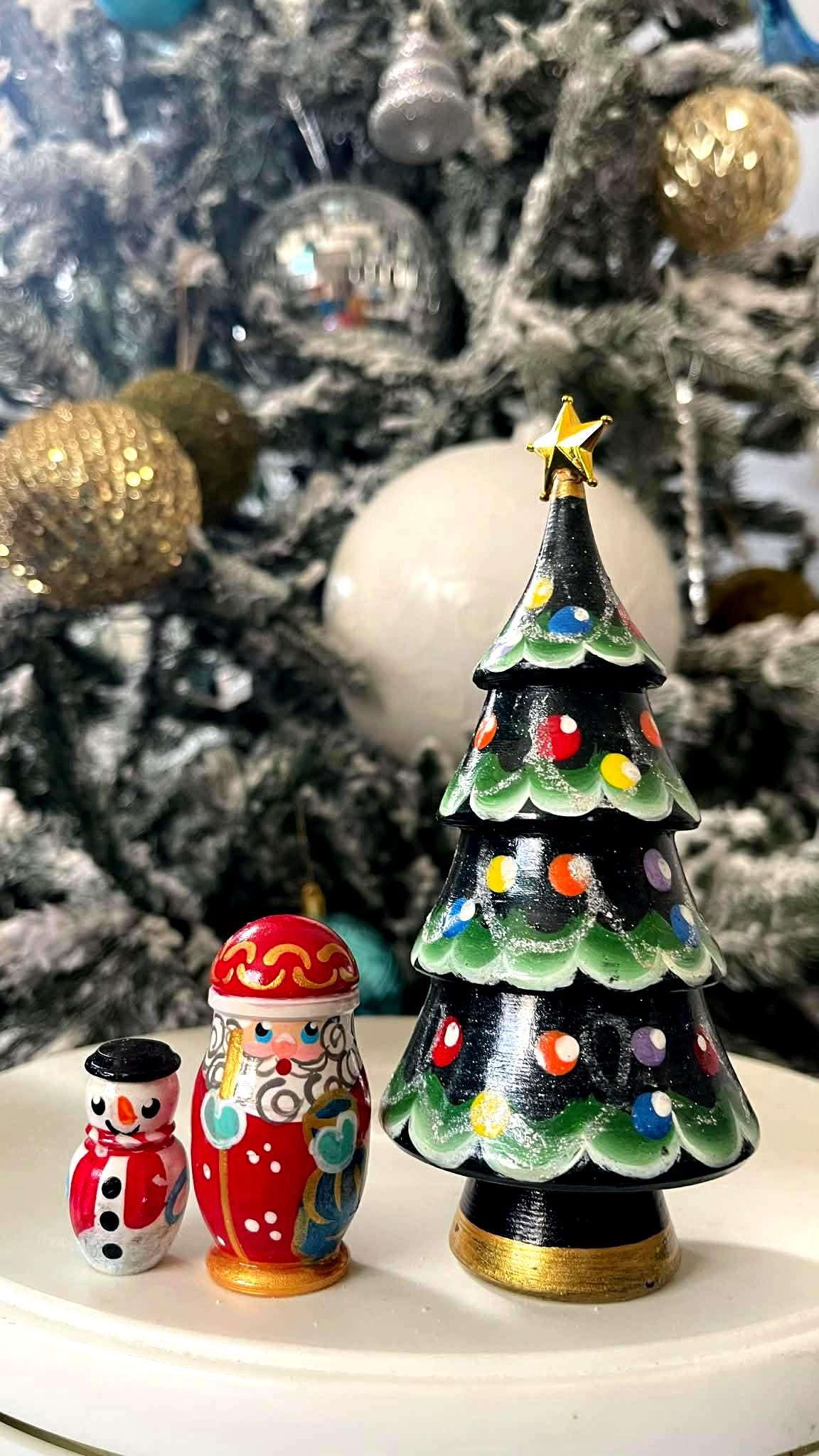 Nesting Christmas Tree 3 Pcs 6 Inches Tall - Etsy