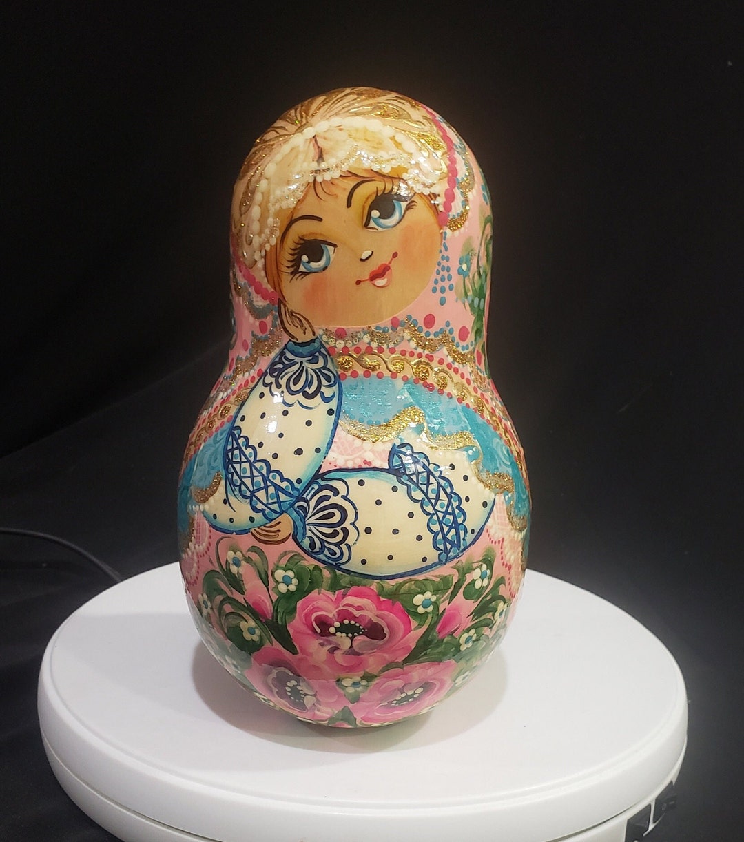Roly Poly Swinging Matryoshka Doll 7.5 in Tall - Etsy