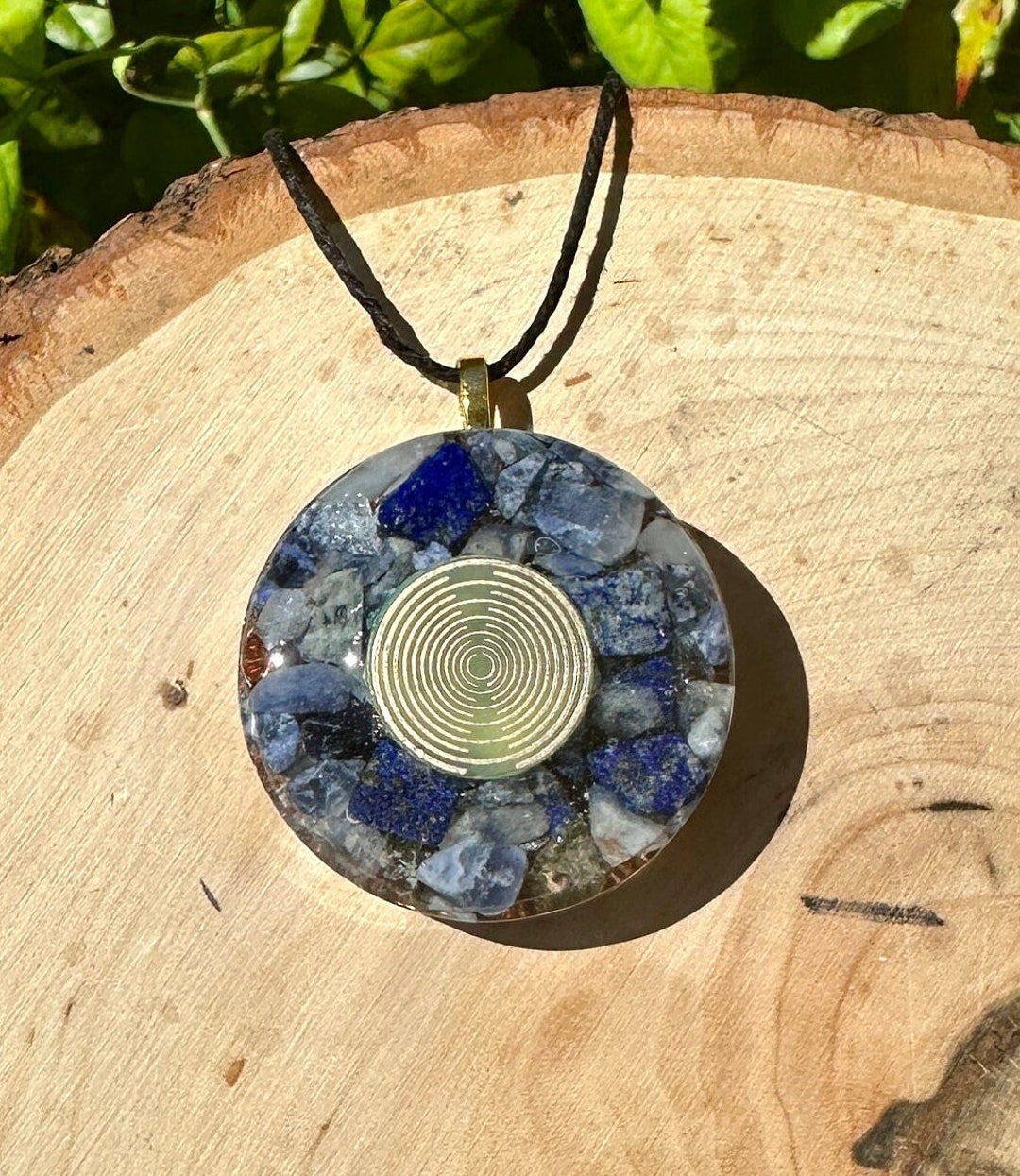 Lakhovsky Coil Orgonite Pendant: Aquamarine, Lapis Lazuli, EMF ...