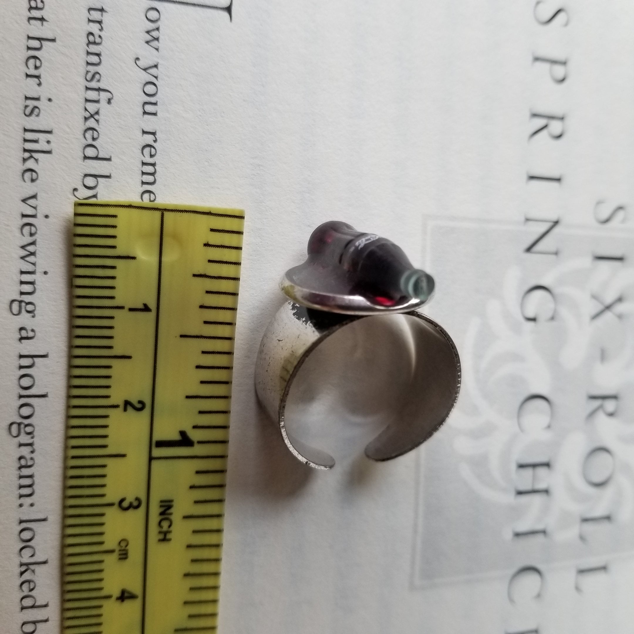 Coca Cola Miniature Adjustable Silver Tone Ring, Mini Soda Miniature ...
