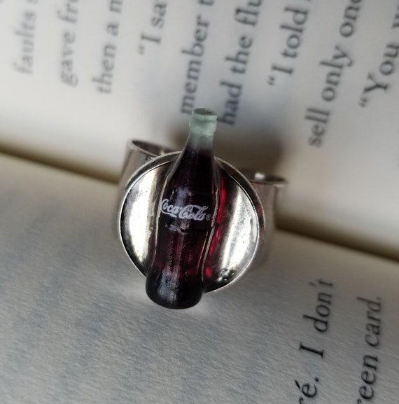 Coca Cola Miniature Adjustable Silver Tone Ring Mini Soda - Etsy