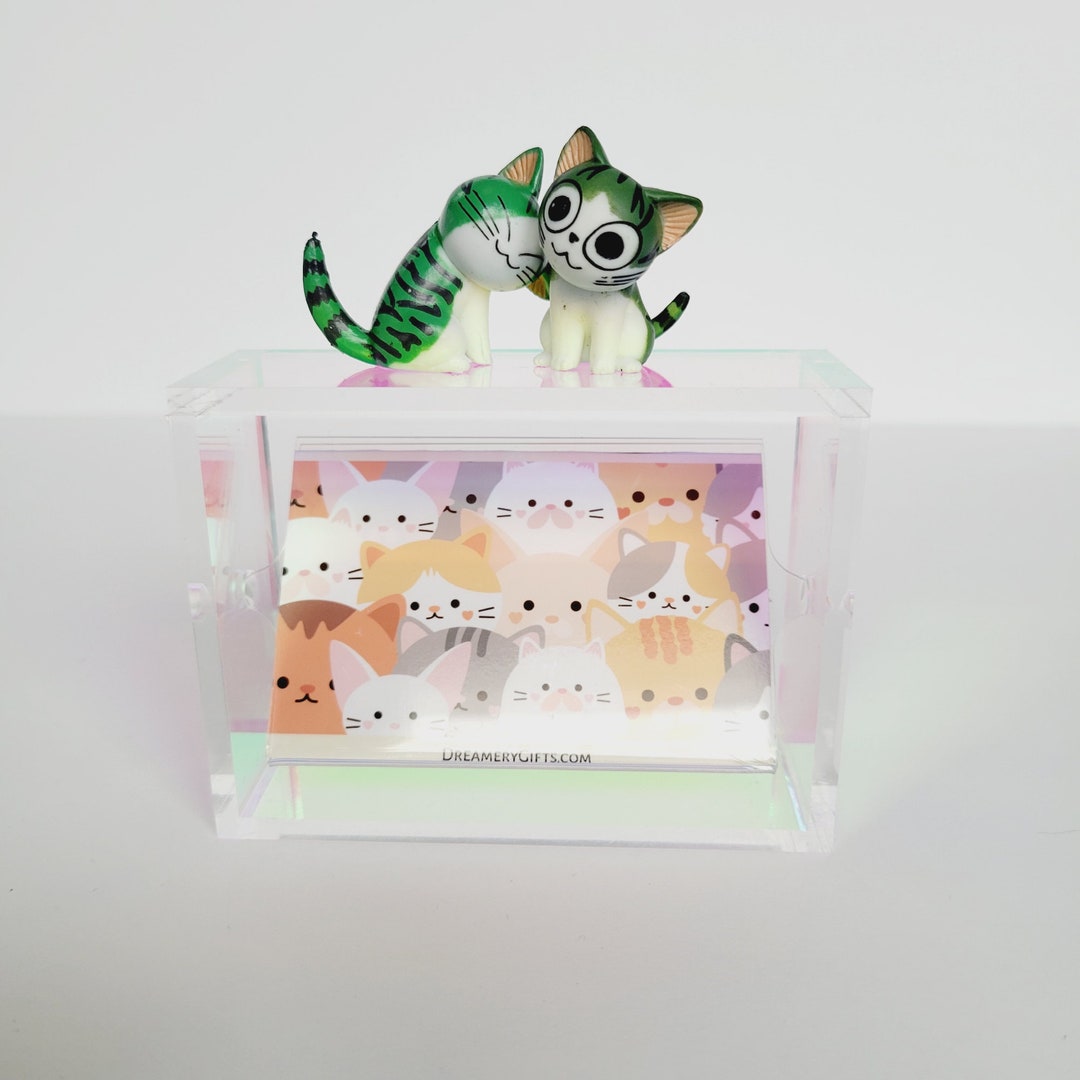 Personalized Cat Miniature Acrylic Rotating 3x2 Photo Frame Custom ...