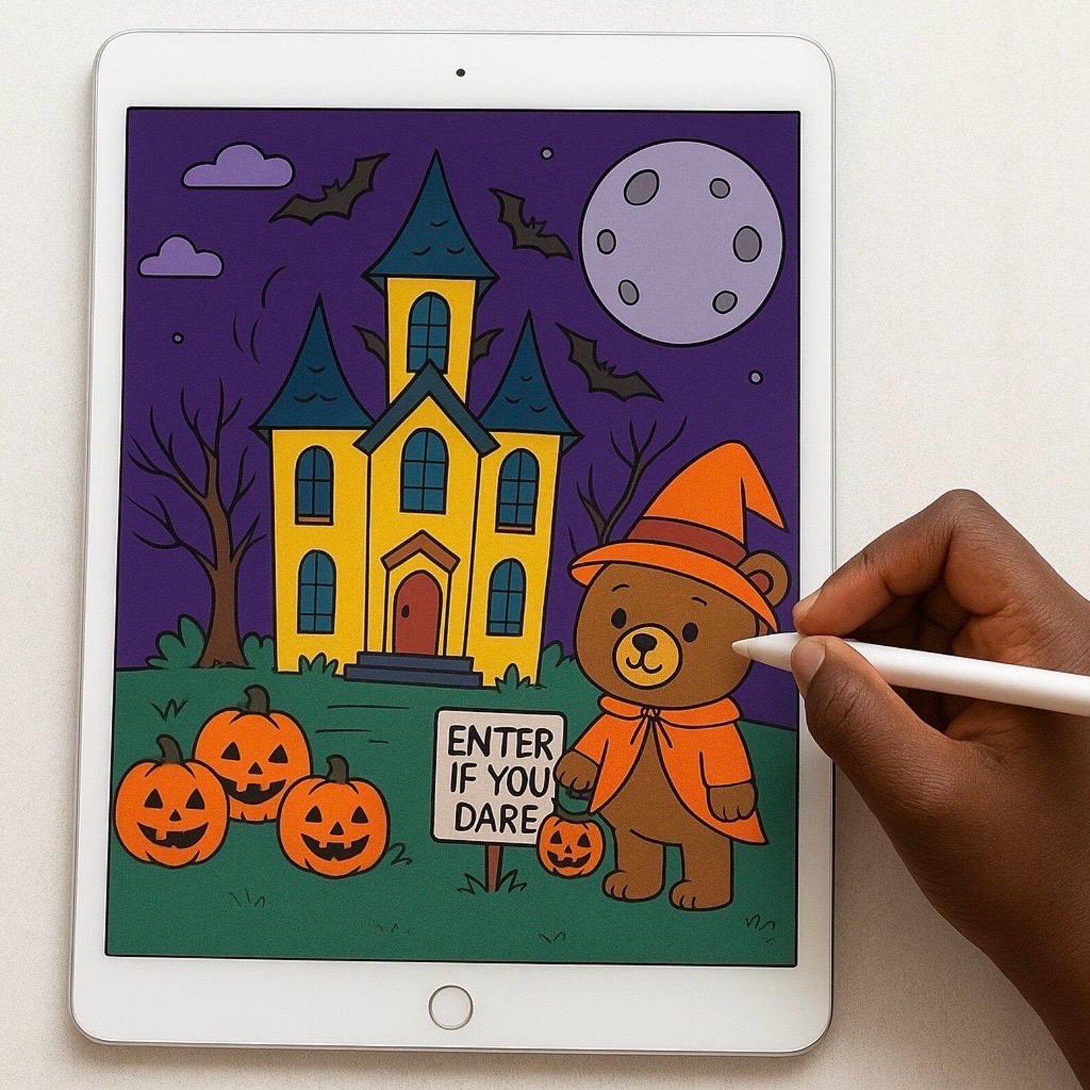 Halloween Coloring Pages, Digital PDF, Instant Download, 10 Pages, Cozy ...