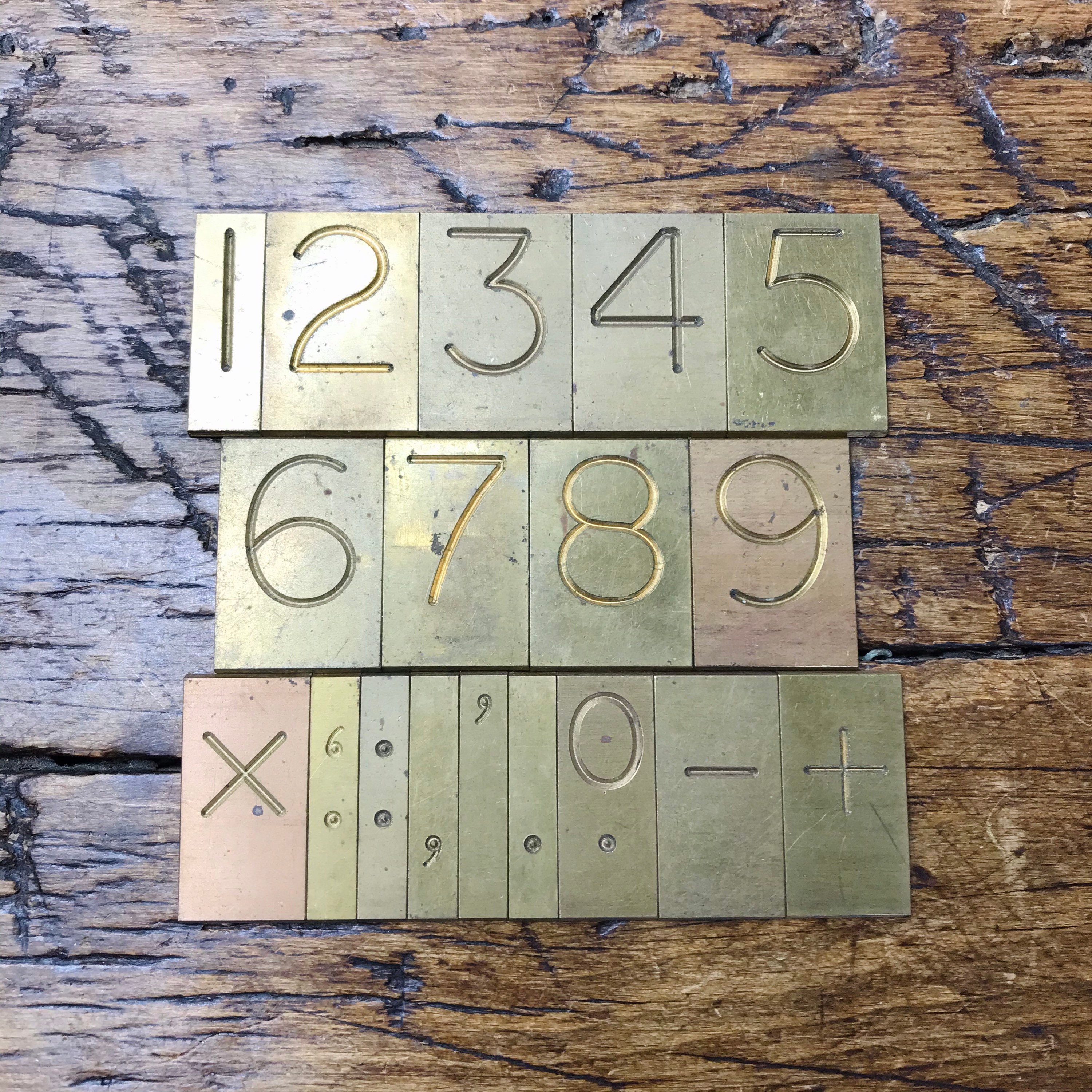 Antique Cast Brass Letters Metal Numbers And Special Etsy