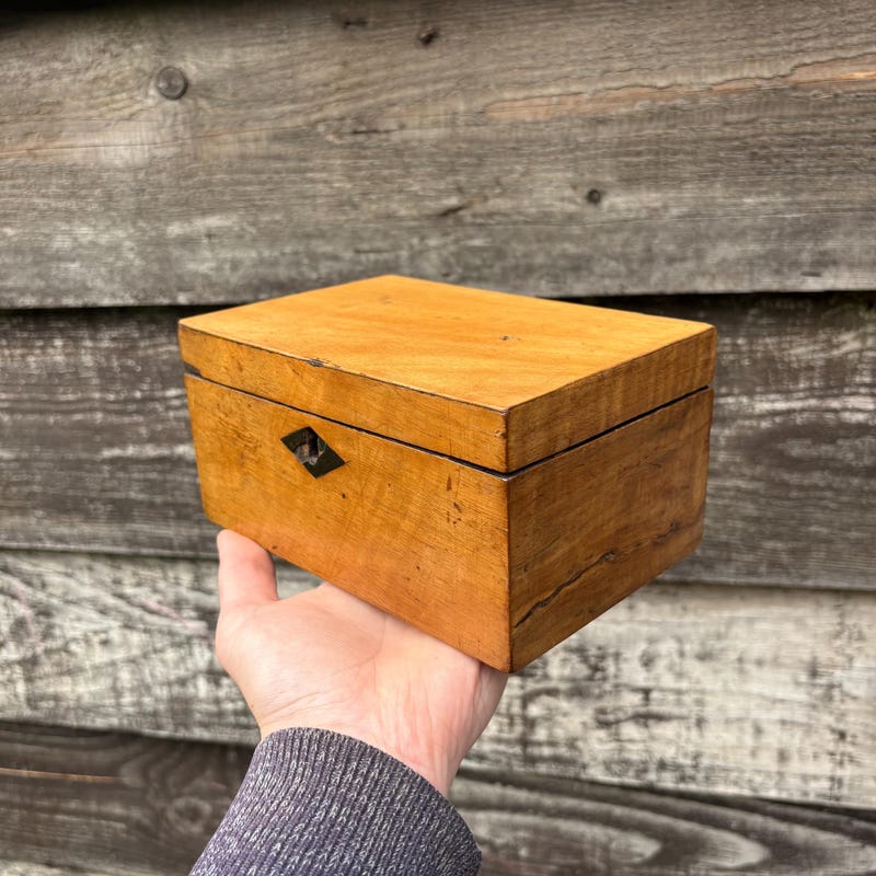 Antique. Wooden Tea Caddy - Etsy