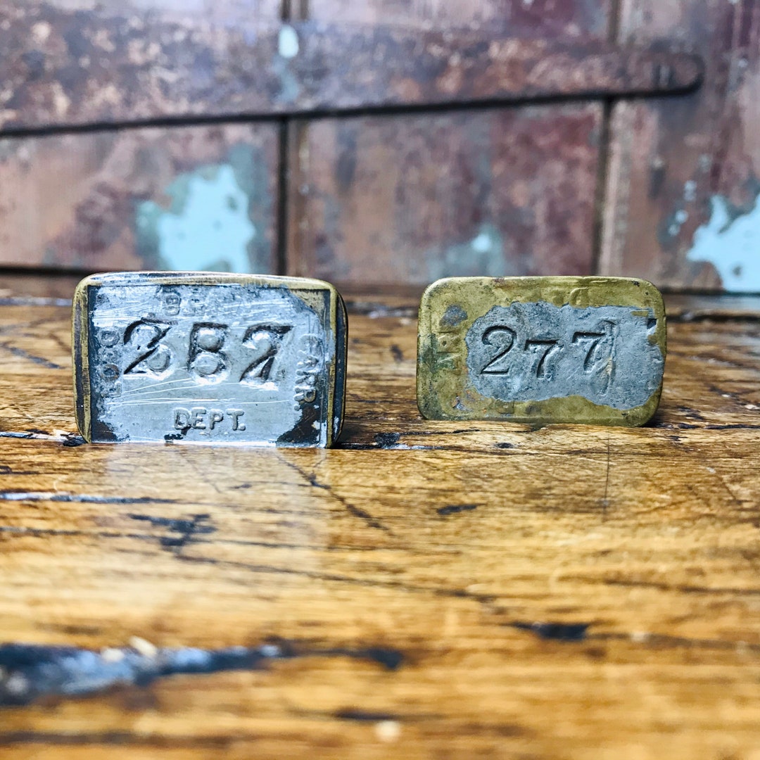 Antique BRW British Railway West Loco Train Tokens, Brass Tokens ...