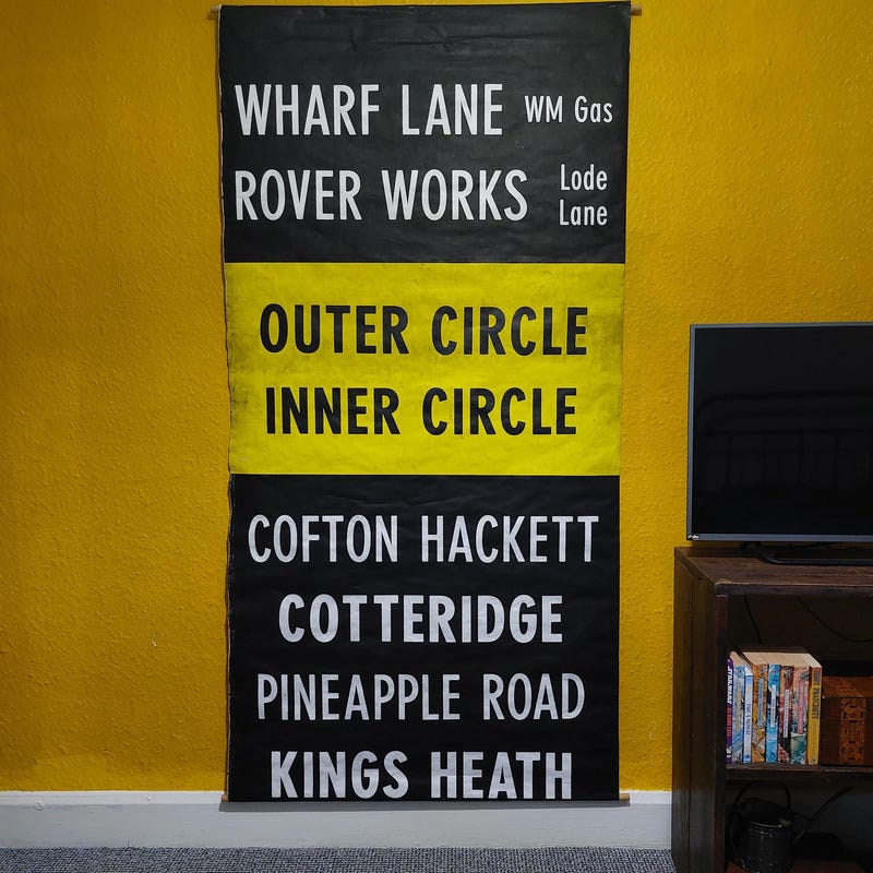Bus Destination Blind - Etsy UK