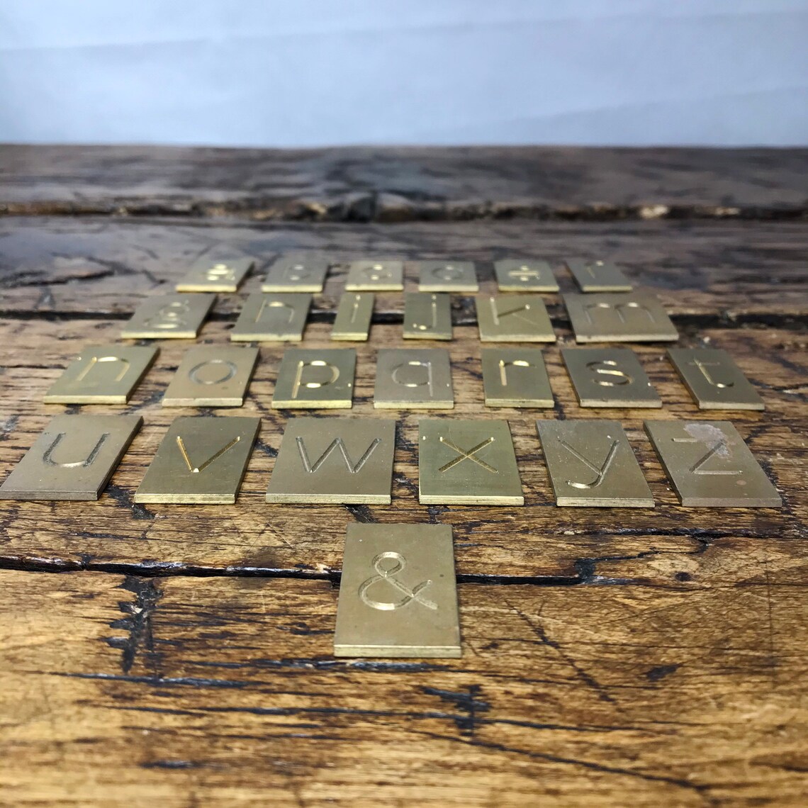 Antique Cast Brass Letters Metal Letters Vintage Letter Etsy