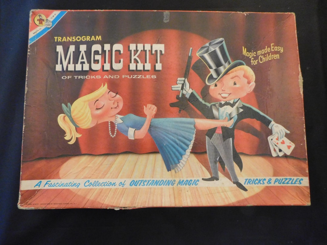 Transogram Magic Kit of Tricks and Puzzles 1953 - Many Magic Tricks ...