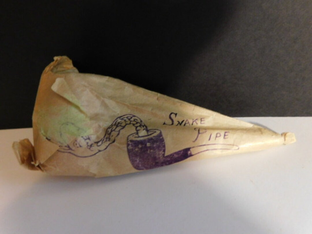 Ultra Rare Mid Century Snake Pipe Toy 1960's Japan Still Wrapped in ...