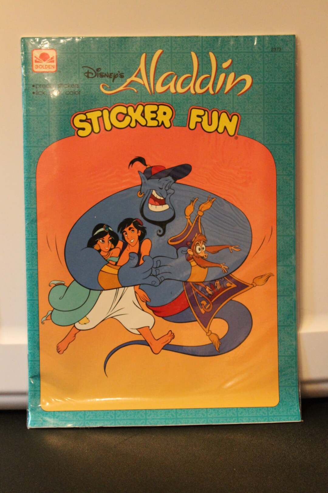 Terrific Vintage Disney's Aladdin Sticker Fun Book - Golden 1992 - Etsy