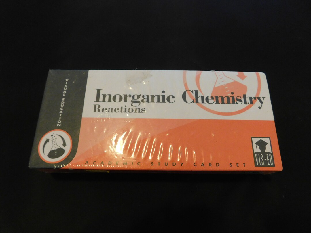 Inorganic Chemistry Reactions by VIS - ED 1990's Academic Study Card ...