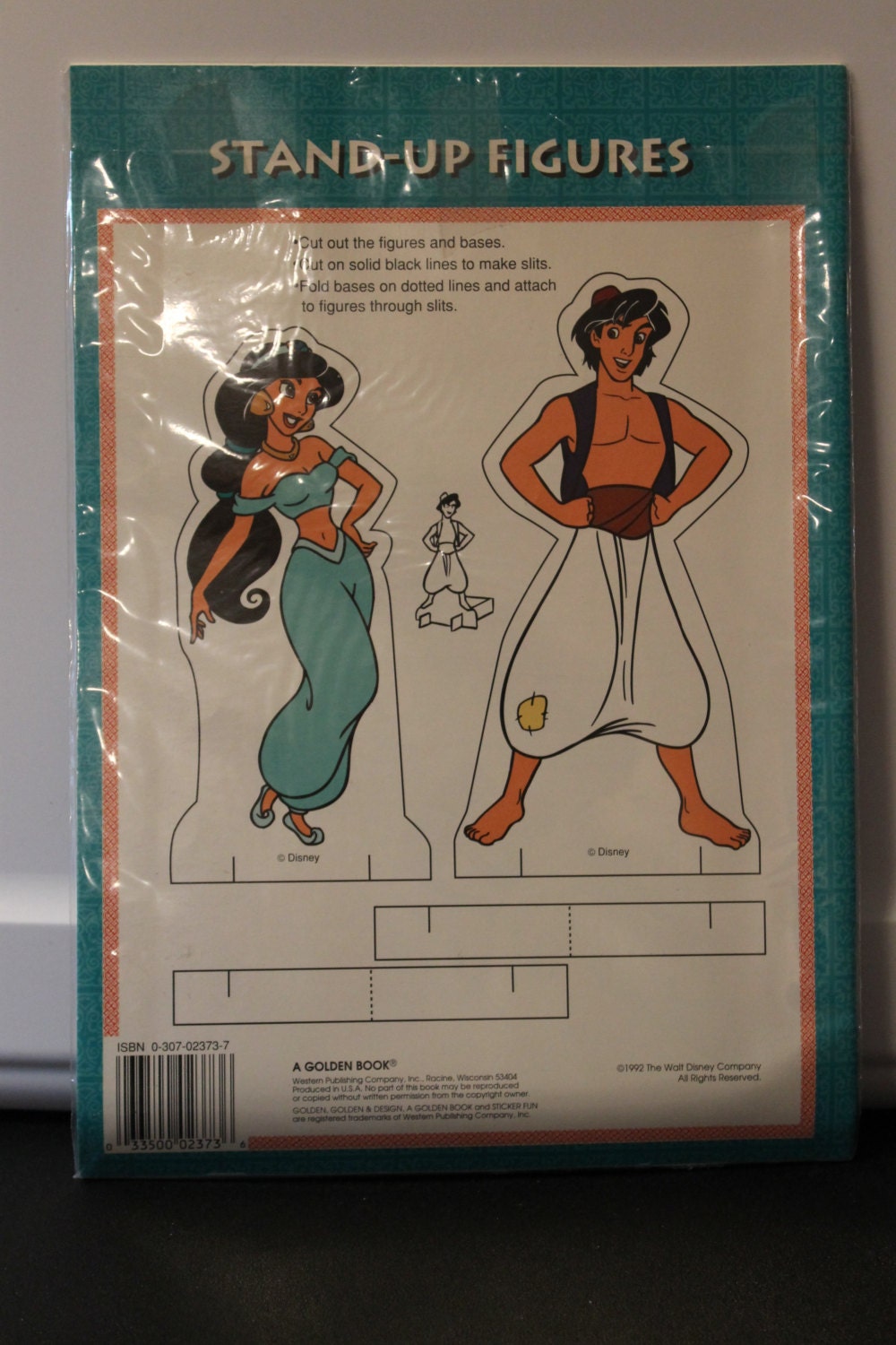 Terrific Vintage Disney's Aladdin Sticker Fun Book | Etsy