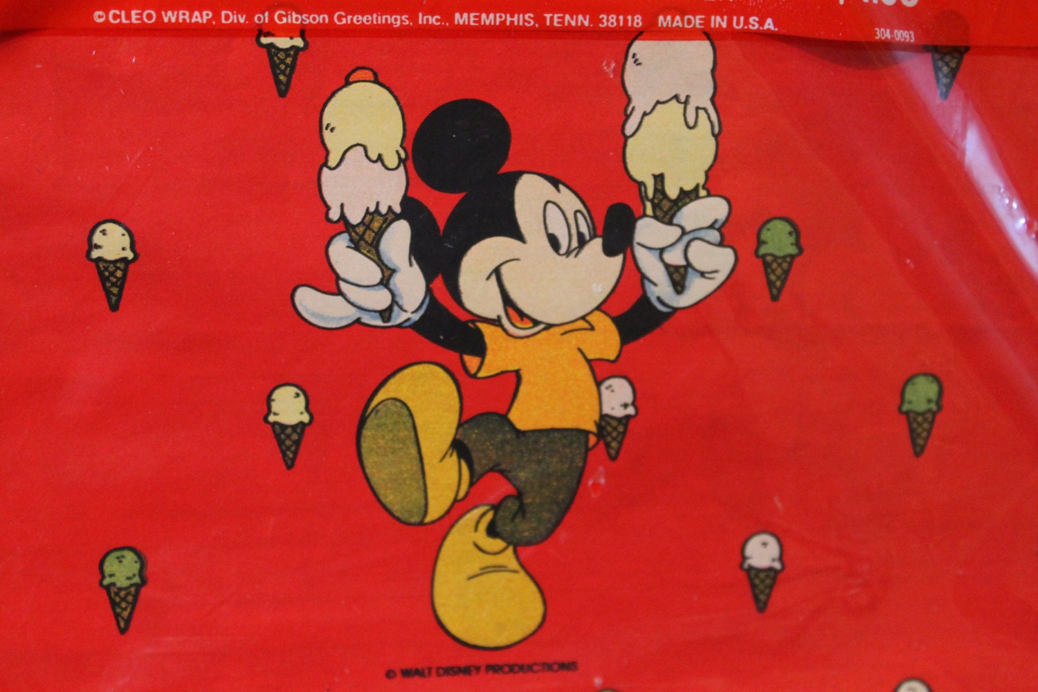 Wonderfully Vintage Walt Disney Mickey Mouse Gift Wrap by CLEO - Etsy
