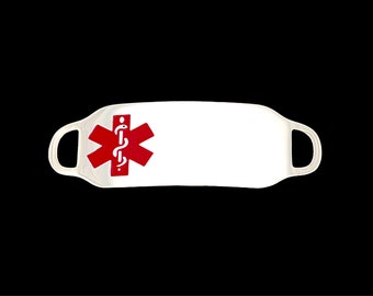 Personalized Engraved Red Stainless Steel Oval ID Tags Perfect for ...