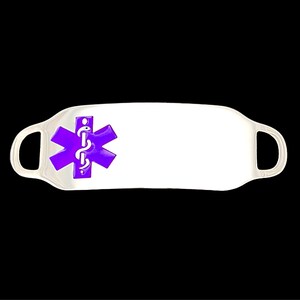 Personalized Engraved Stainless Steel Purple Medical ID Tags - Etsy