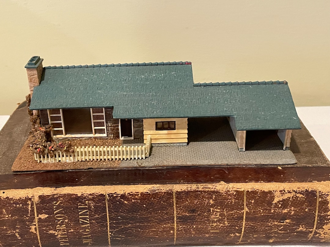 Vintage Faller HO Scale House 265 With Carport and Garage, Made in ...
