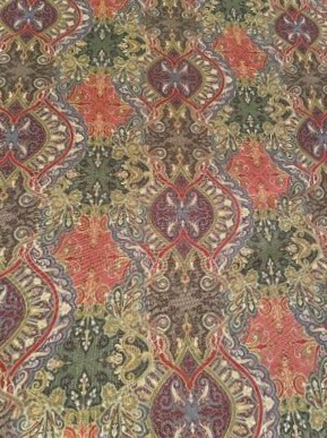Clarence House Fabric in the Pattern Rhodes, 100% Linen, Hand Printed ...