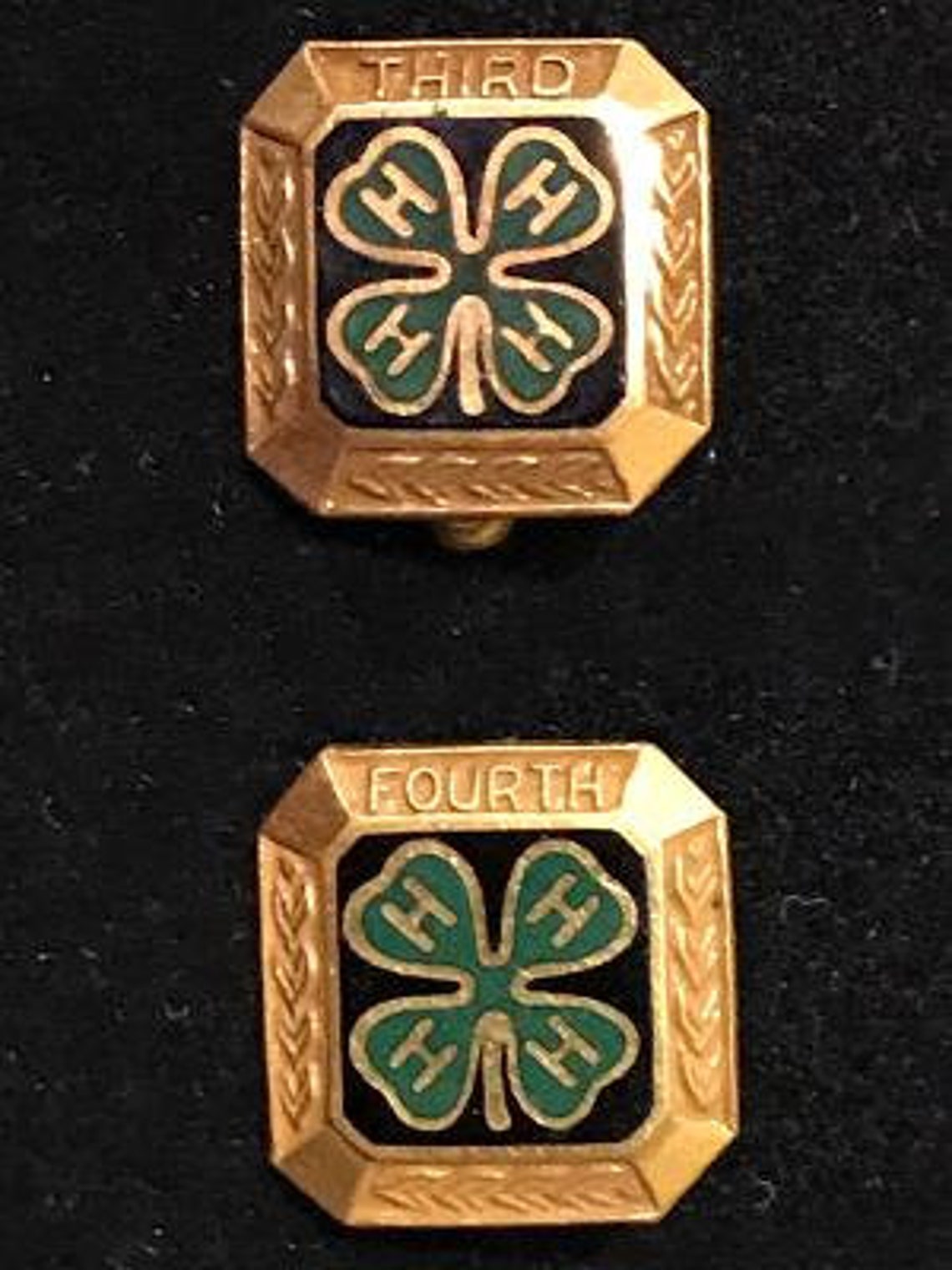 Vintage 4H Membership Pins Set of 4 Years 1 to 4 Metal | Etsy