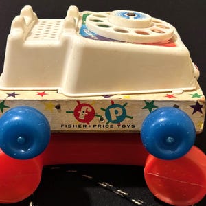 Vintage Fisher-price Chatter Telephone #747 Pull Toy 1960s - Etsy