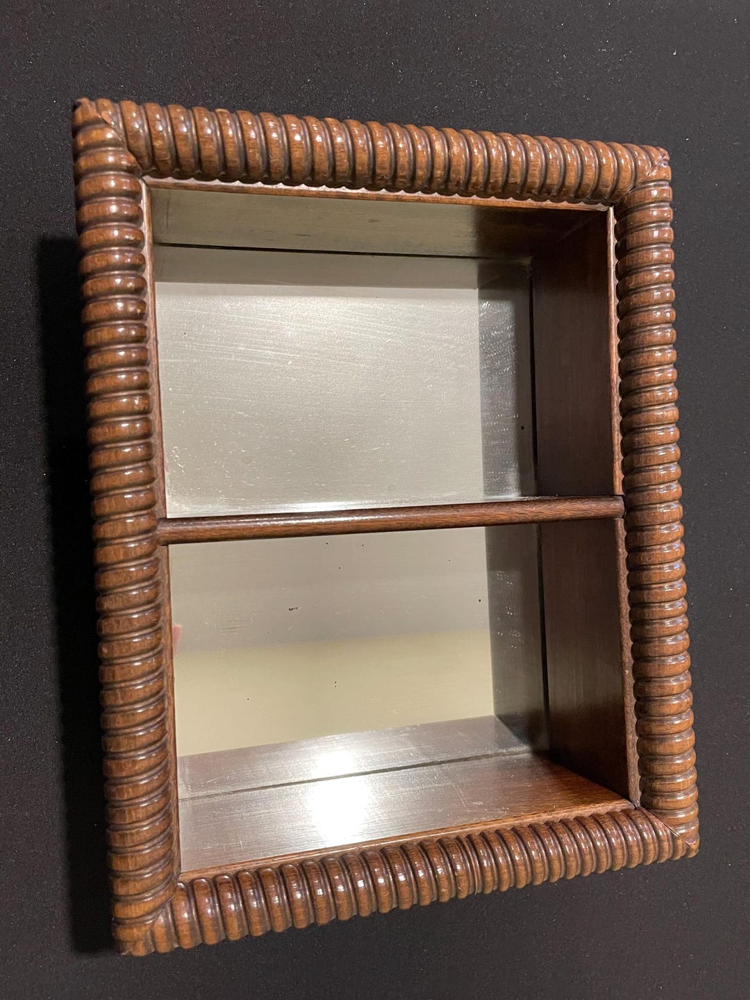 Vintage Wood Wall Mirror Shadow Box for Display - Etsy