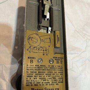 A Unique Find 1940s Model B Bates Wire Stapler With WWII Advertisements ...