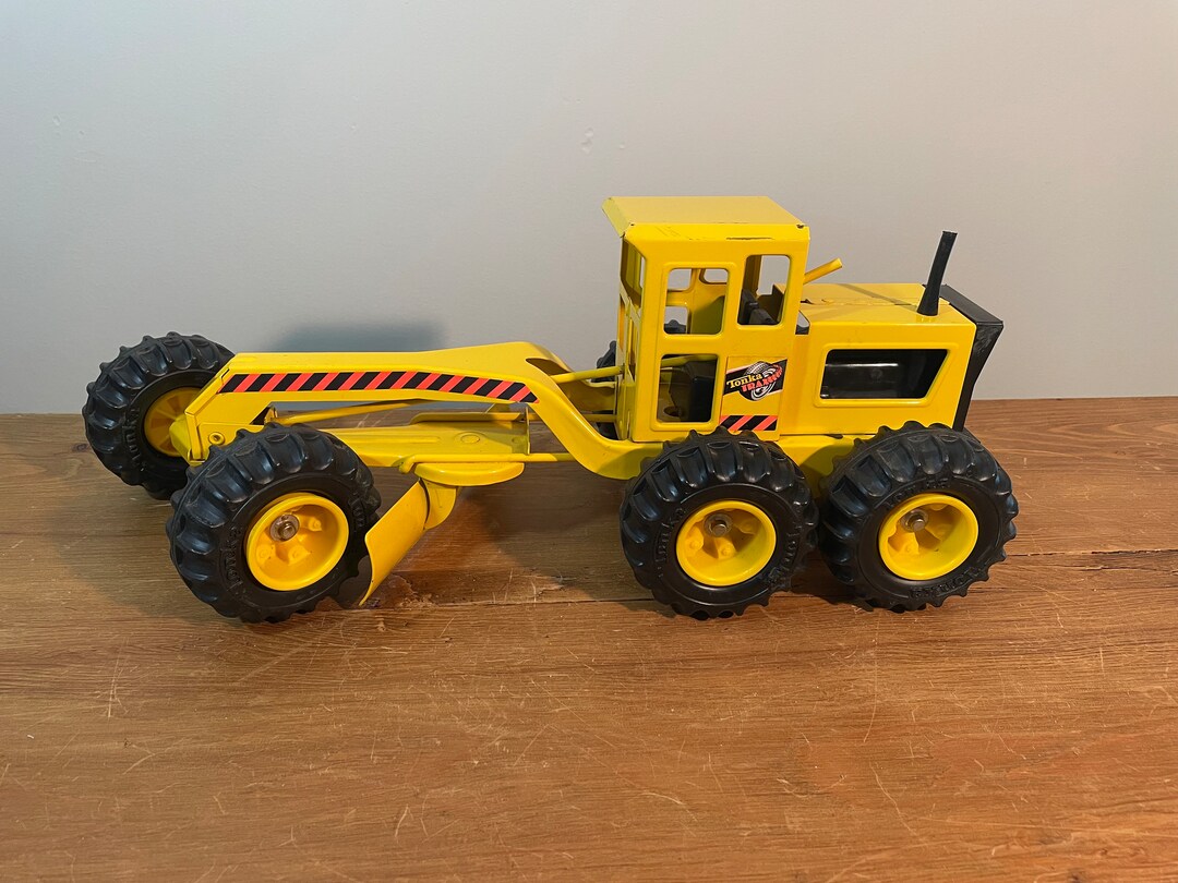 Vintage Tonka Long Yellow Steel Road Grader - Etsy